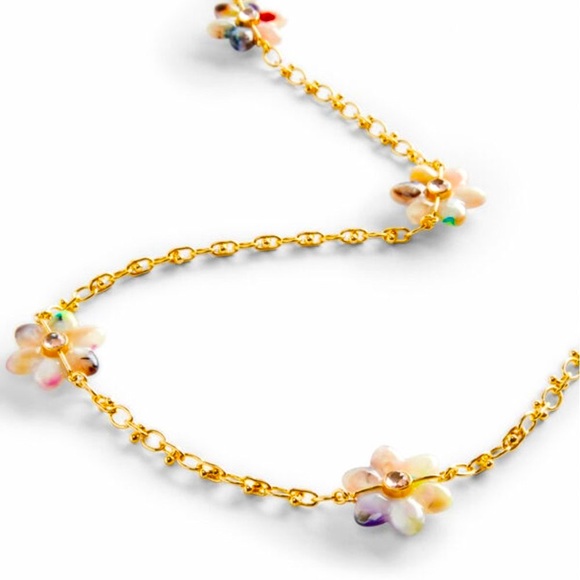 Talbots | Jewelry | Petal Flower Station Necklace | Poshmark